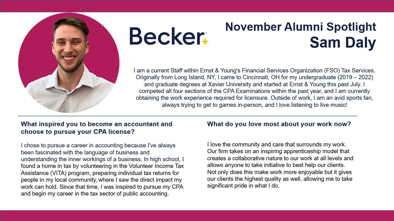 November Alumni Spotlight | Becker